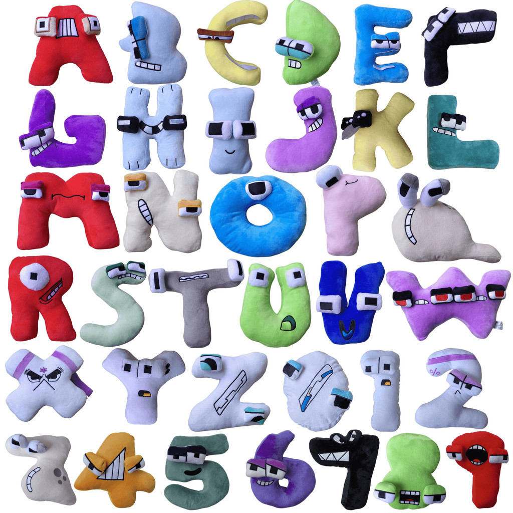 26PCS/Set Alphabet Plush Toy, Alphabet Lore & Number Stuffed Doll ...