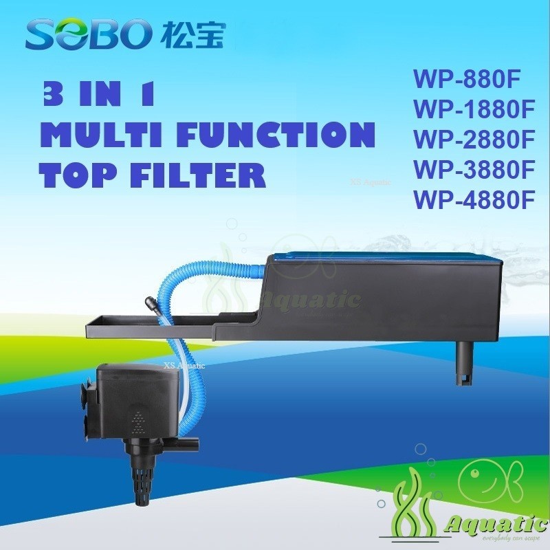 SOBO Top Filter Fish Aquarium WP-880F WP1880F WP2880F WP3880F WP4880F ...