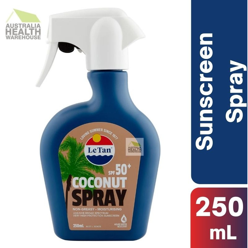 [Expiry: 01/2026] Le Tan SPF 50+ Coconut Sunscreen Spray 250mL | Shopee ...