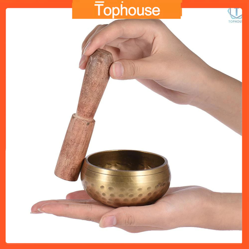 ∮ Exquisite 2 8 Inch Handmade Tibetan Bell Metal Singing Bowl With