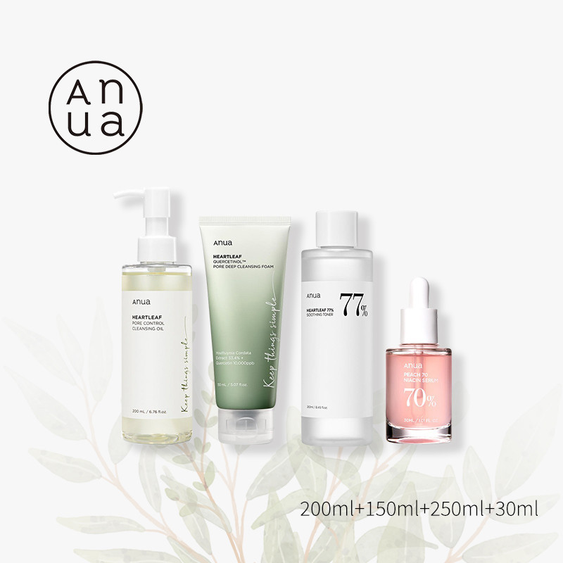 Anua Heartleaf Pore Control Cleansing Oil / Heartleaf 77% Soothing ...