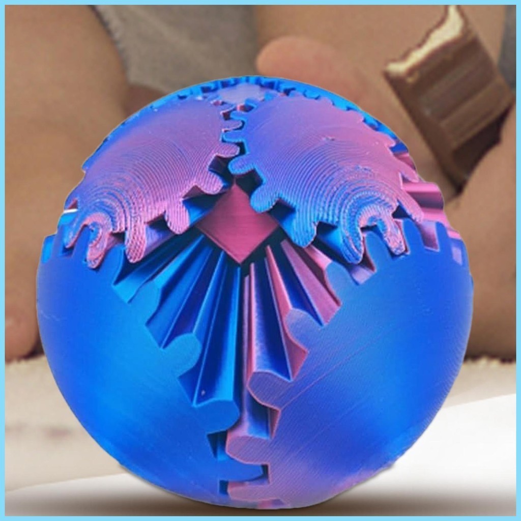 Maze Wheel Dish Ball 3D Printed Gear Linkage Fidget Ball Unbreakable ...