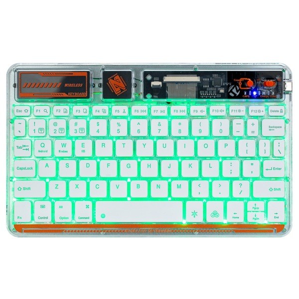 keyboard wireless keyboard mechanical keyboard Cross-border Three-Mode ...