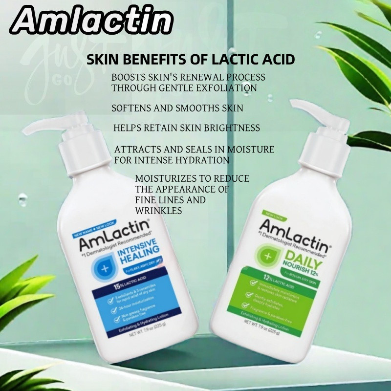 100% Authentic AmLactin Daily 12% Lactic Acid Moisturizing Lotion Rapid ...