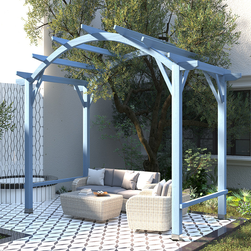 Anticorrosive Wood Grape Arbour Garden Wooden Arch Flower Stand Outdoor ...