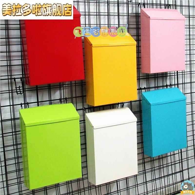 Small Lockable Mailbox Rustproof Wall-mounted Letter Box Convenient Box ...