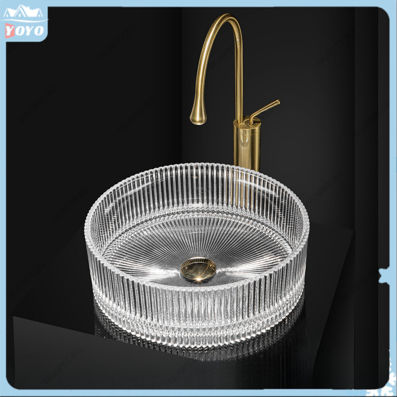 Hand wash basin crystal glass hand wash basin die-casting art ...