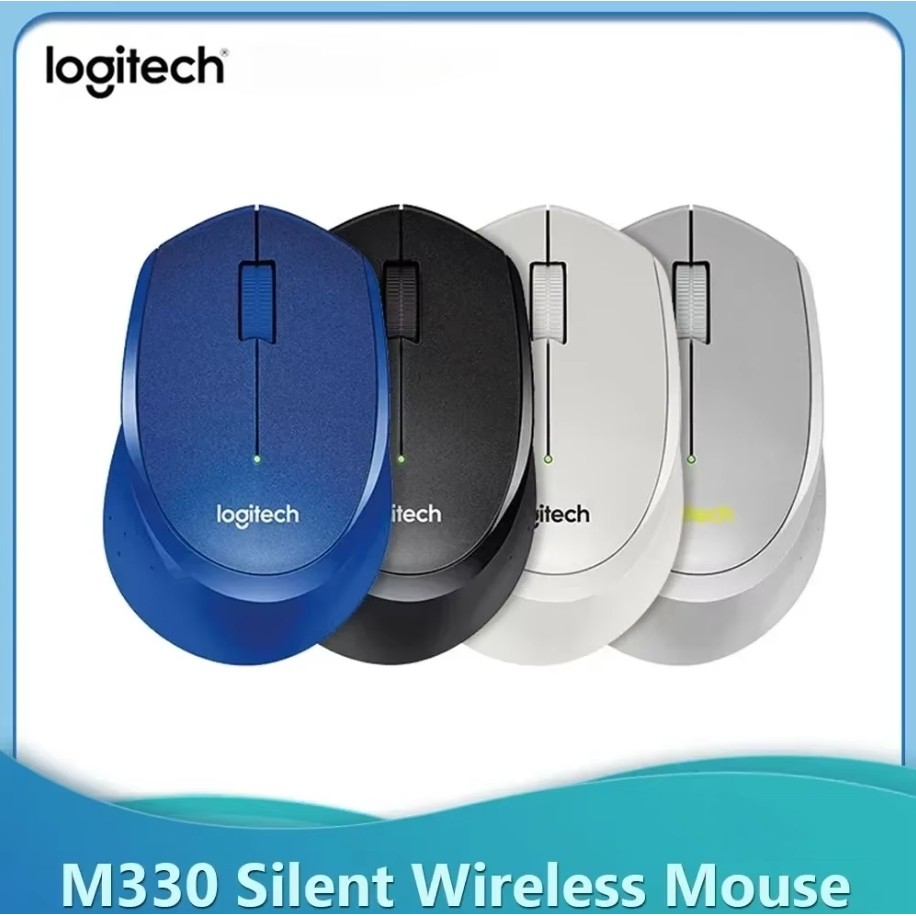 Logitech M330 Silent Plus Wireless Mouse 2.4GHz With USB Nano Receiver 1000 DPI Optical Tracking ...