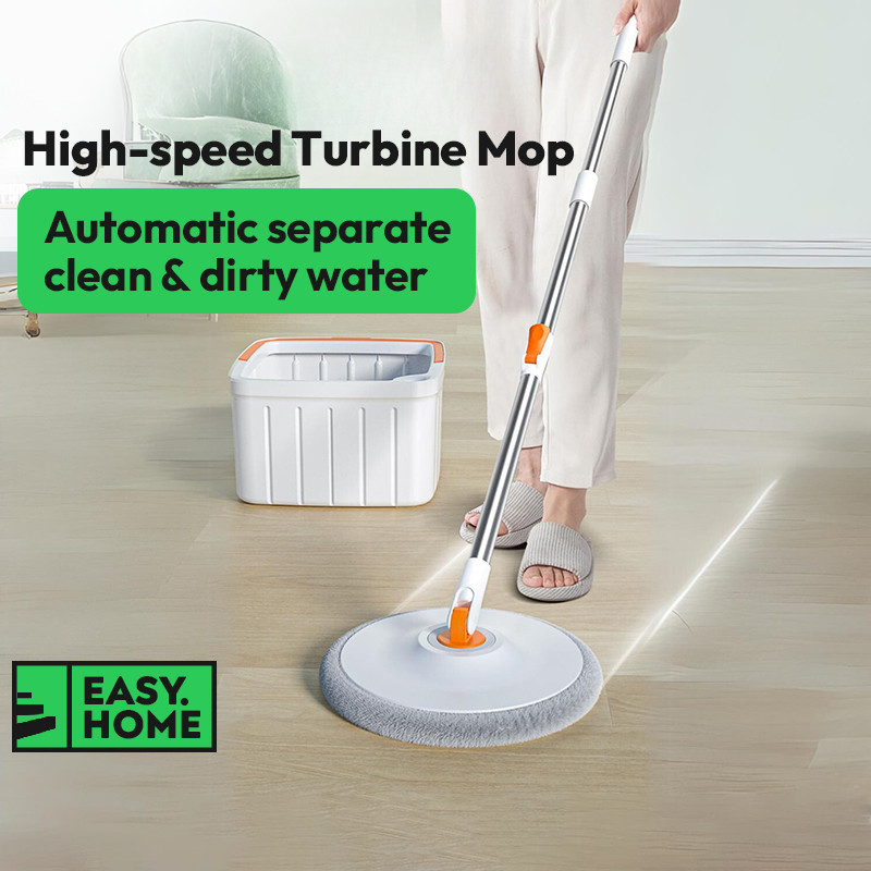 【SG Stock】 Spin Mop Dirty Water Separation Mop 360° Rotation Automatic ...