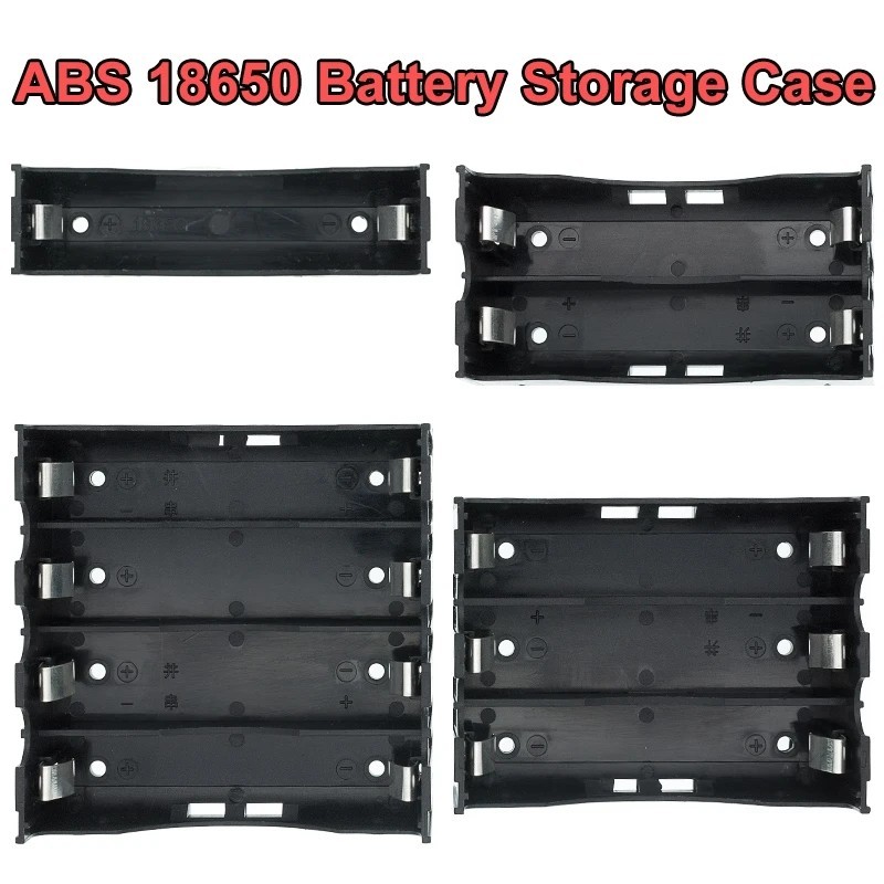 ABS Power Bank Cases - 18650 Battery Holder - 1 2 3 4 Slot Batteries ...