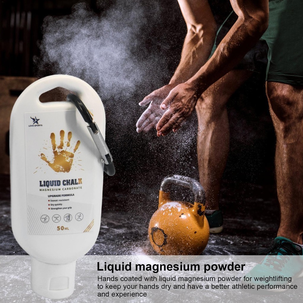 Liquid Chalk Sports Magnesium Powder Fitness Weight Lifting Anti Slip ...