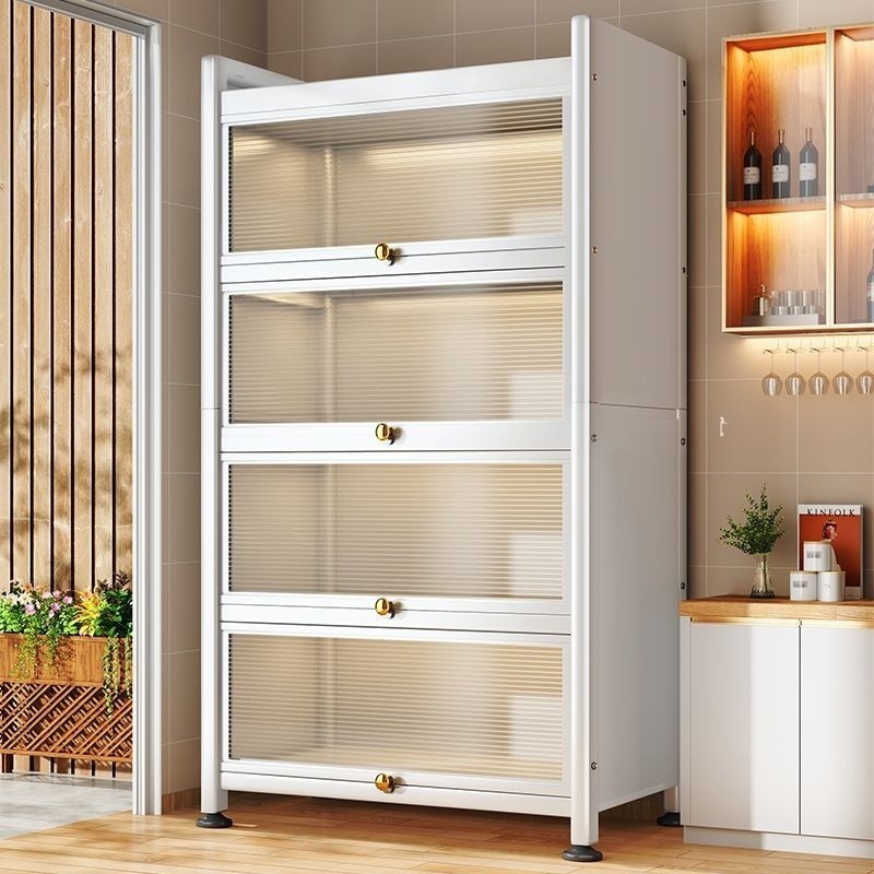 Kitchen Cabinet With Wheels Cupboard Storage Cabinet Multifunctional ...