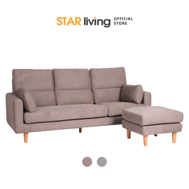 STAR Mitsu-N L-Shape Sofa with 2 Kidney Pillows (Unhandled) (Detachable ...