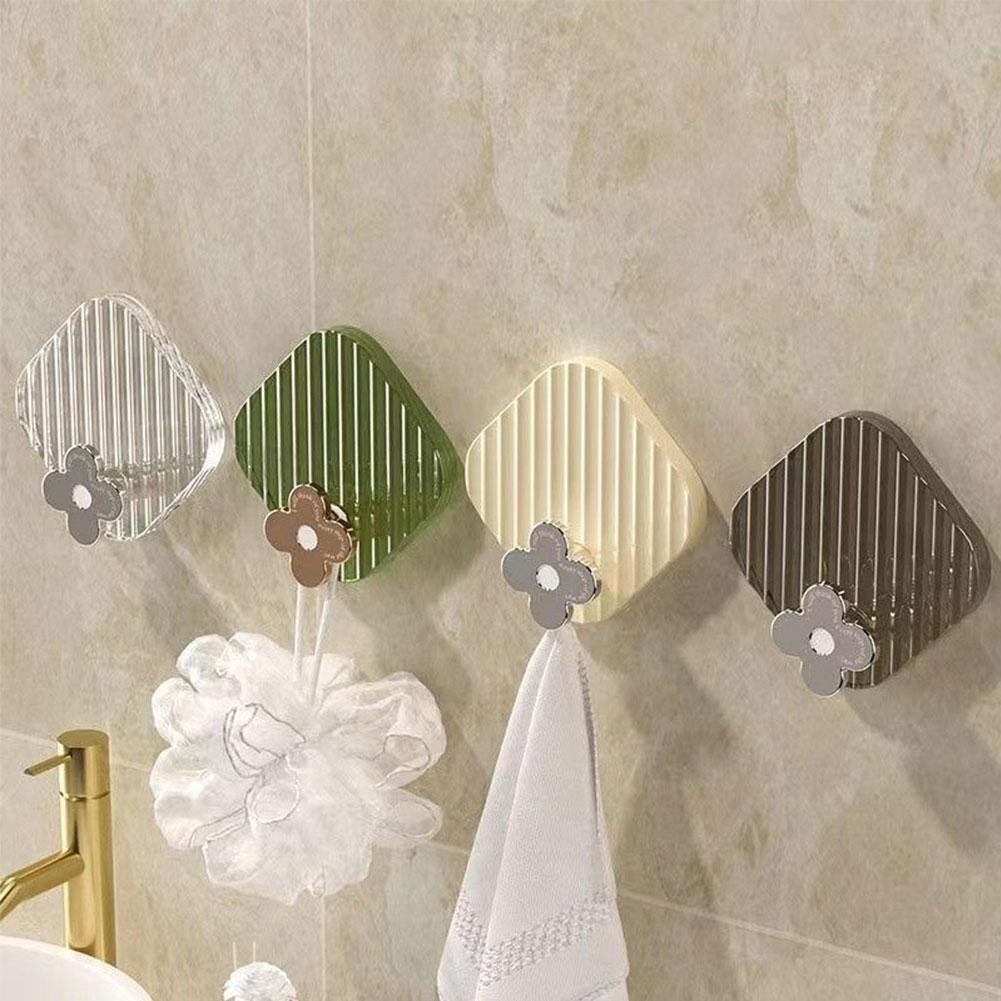 Luxurious Transparent Acrylic Selfadhesive Wall Hooks No Drilling ...