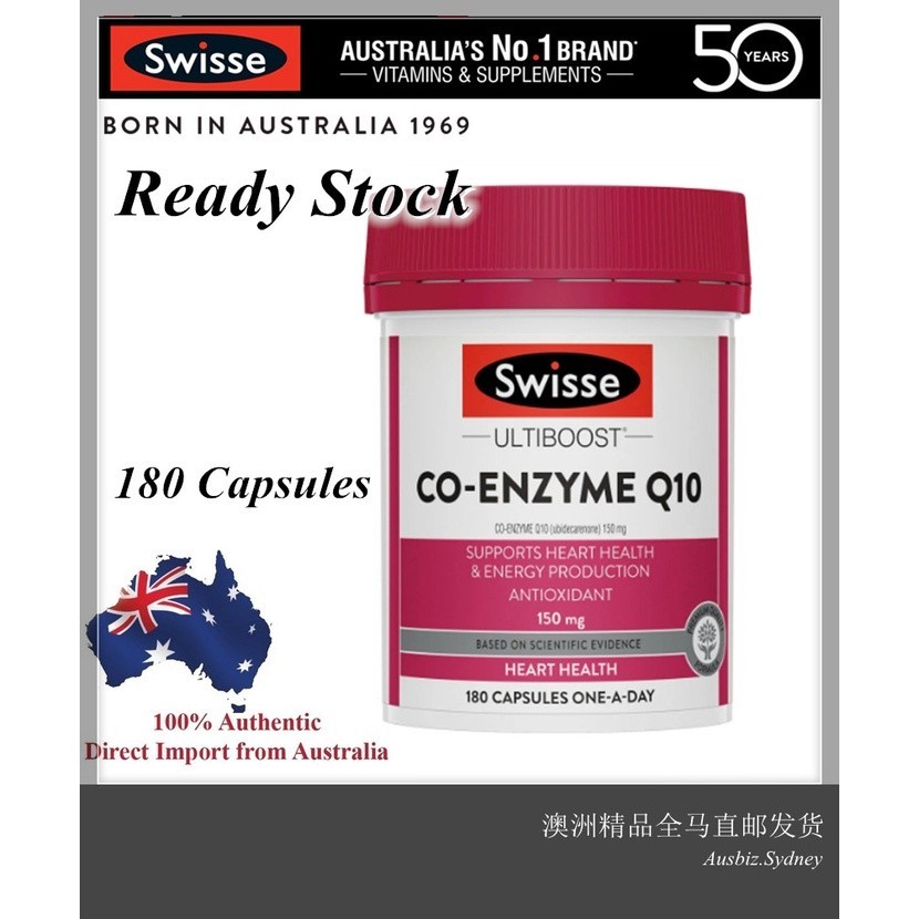 Swisse Ultiboost Co Enzyme Q10 150mg ( 180 Capsules ) | Shopee Singapore