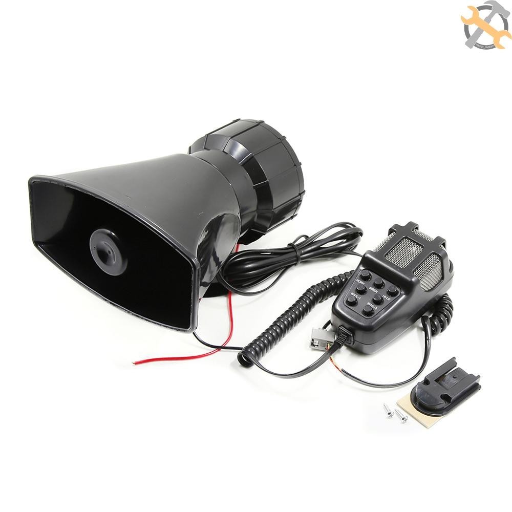 Car Megaphone 7 Tone Alarm Horn 12V 110dB Loud Speaker Fire Alarm ...