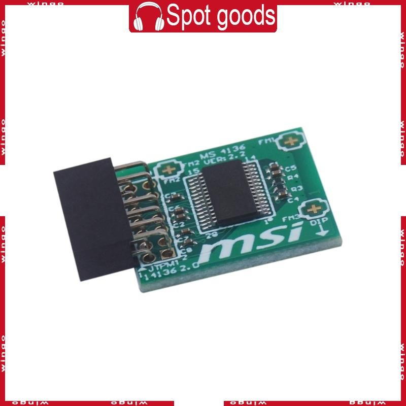 WIN TPM MS-4136 Trusted Platform Module PCB Computer Adapter TPM2 0 ...