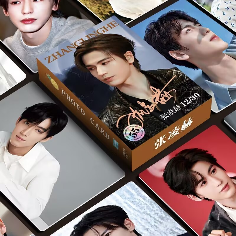50-55pcs Chinese Drama Actor Zhang Linghe Zhou YiRan Hologram Lomo cards Zhang Ruoyun ...