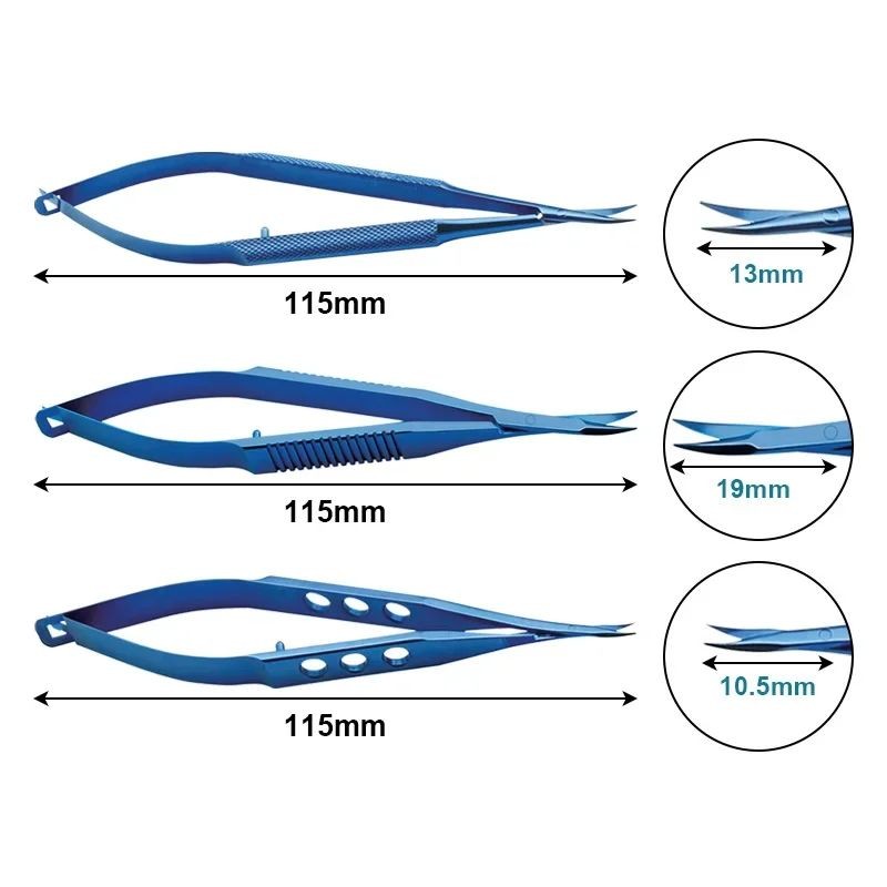 Titanium Alloy Westcott Stitch Scissors Curved Surgical Scissors Eye ...