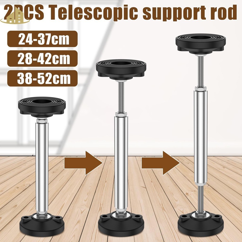 2Pcs Telescopic Support Rod Stainless Steel Cabinet Adjustable Support ...
