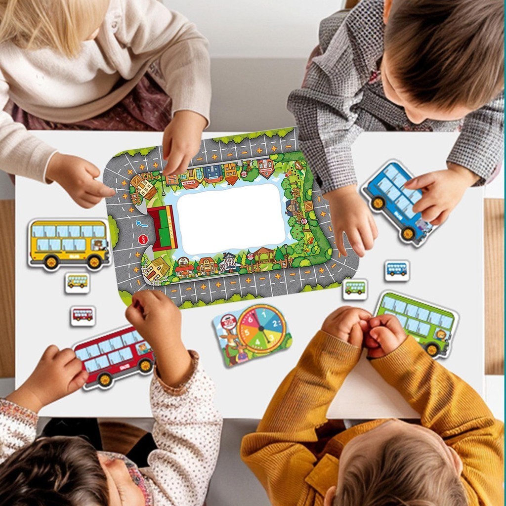 Bus Toys for Kids 4-8 Practice School Bus Safety Bus Puzzle Educational ...