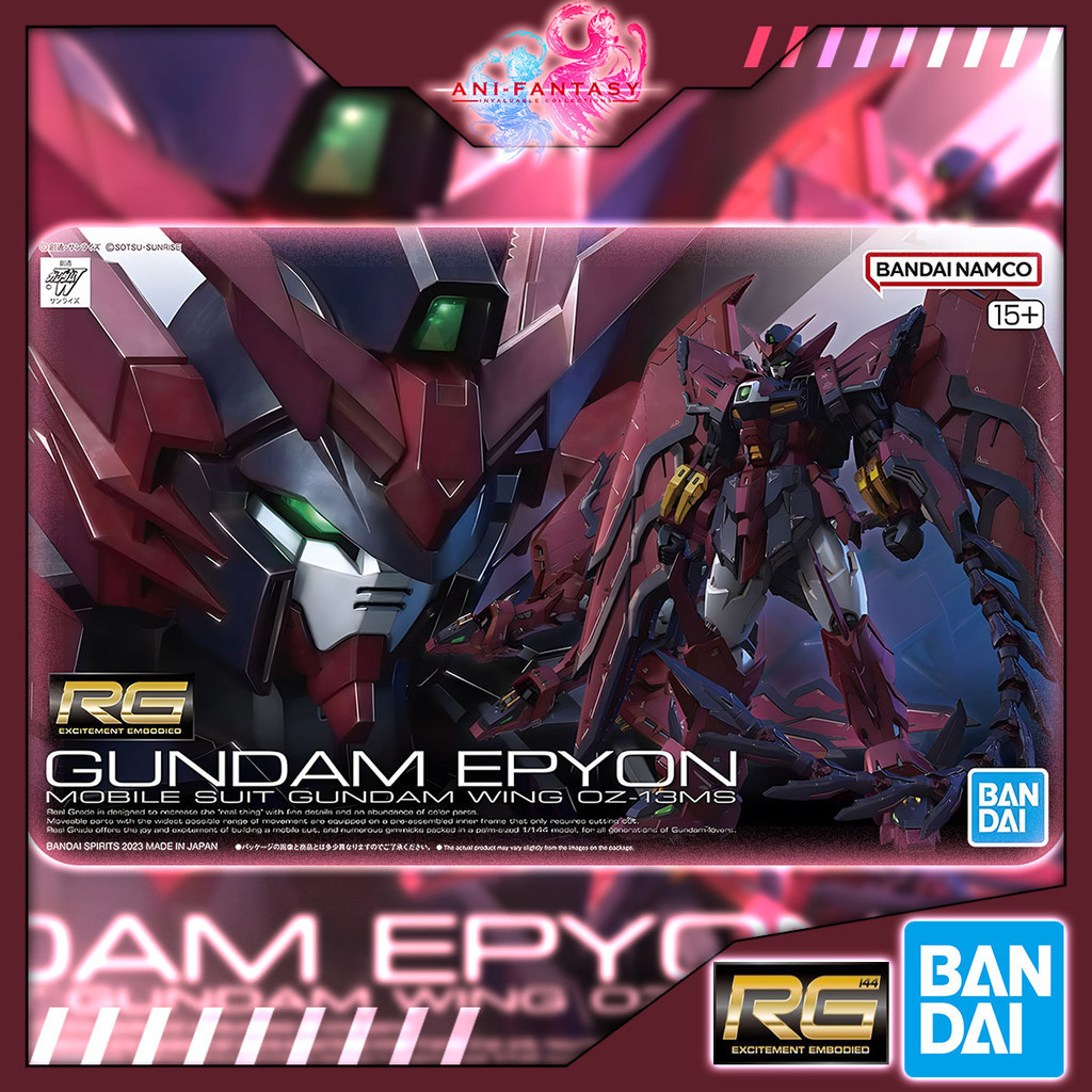 Bandai, Gundam Epyon RG 1/144, Mobile Suit Gundam W Plastic Model Kit ...