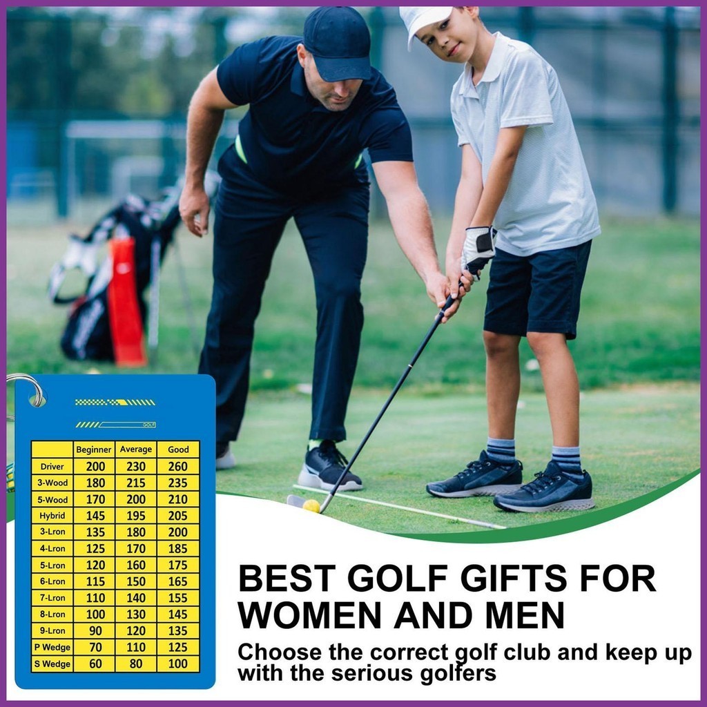 Golf Scorecard Portable Golf Score Cards 2pcs Golf Club Range Chart ...