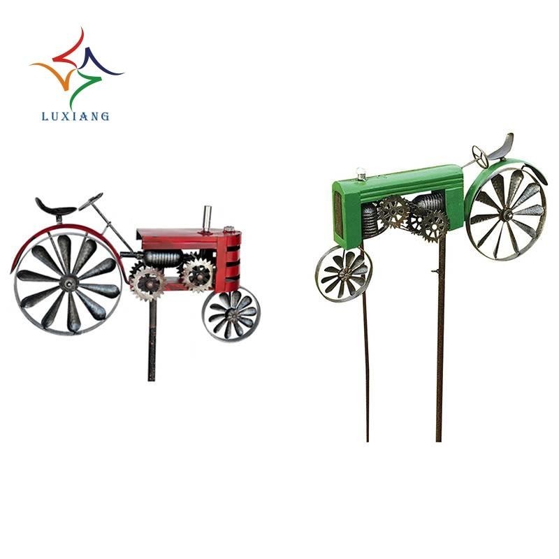Tractor Wind Spinner,Metal Tractor Yard Stake Cart for Walkway, Pathway ...