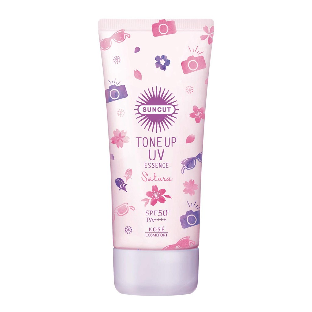 SUNCUT KOSE Sunscreen Tone Up UV Essence Color Control Transparency ...