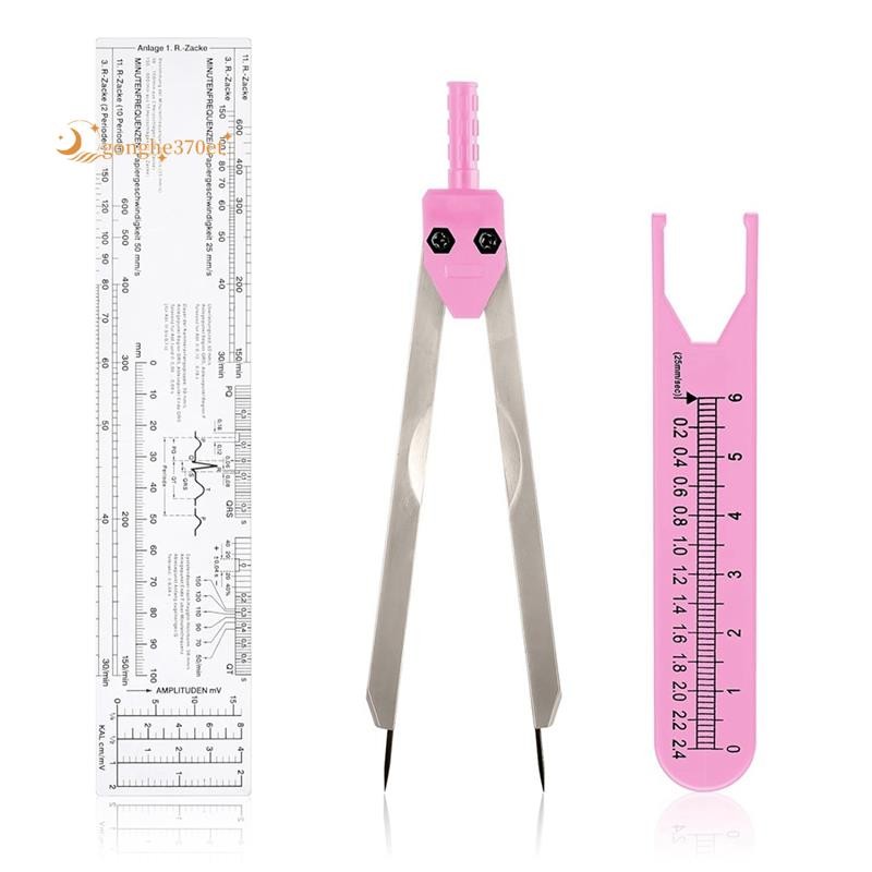 EKG Calipers ECG Calipers Measuring Tool with Ruler EKG Caliper Divider ...