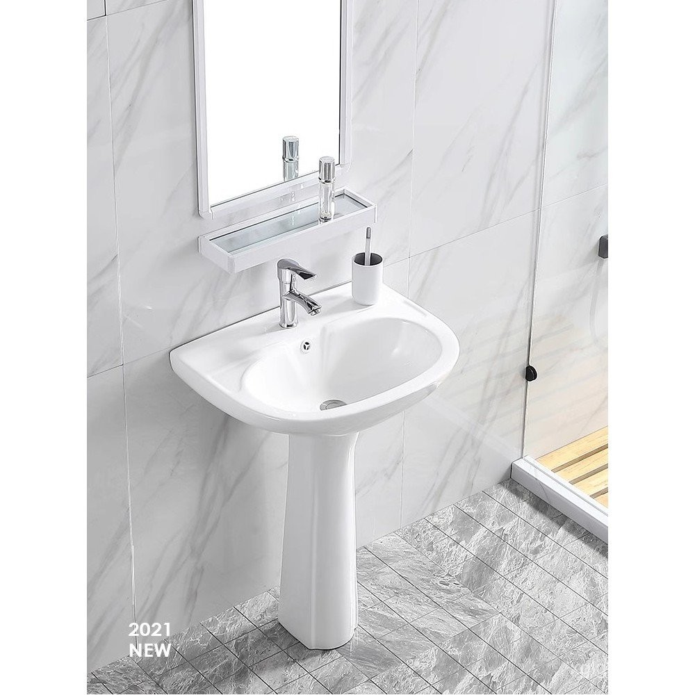 Freestanding Integrated Small Pedestal Basin Ceramic Wash Basin ...