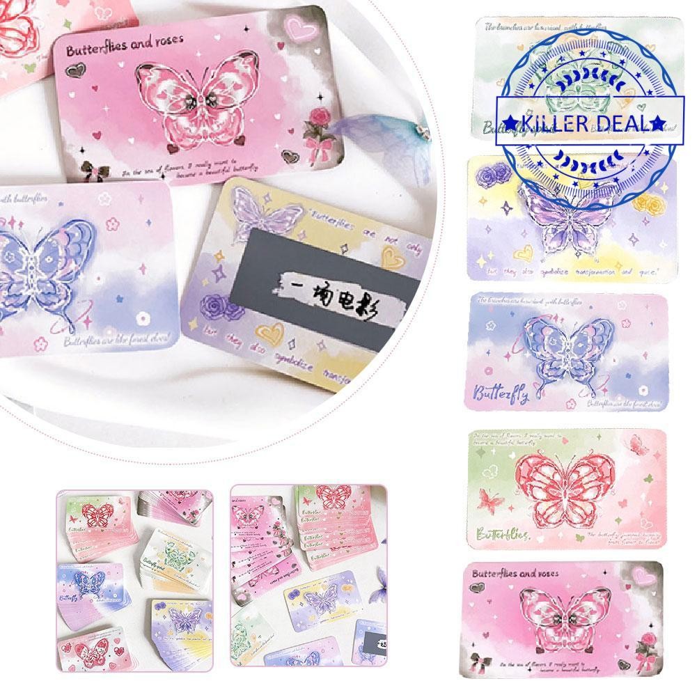 Colorful Butterfly Scratch Card Diy Scratch Card Card Raffle Creative ...