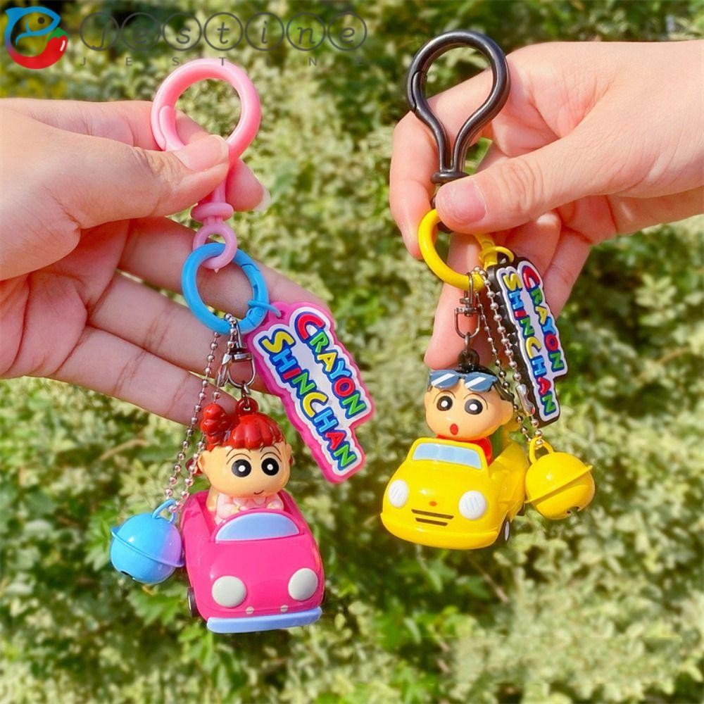JESTINE Crayon Shin Chan Keychain, Sweet PVC Crayon Shin Chan Key Ring ...