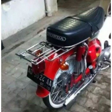 Honda C70 Rear Trunk Stirrups Snap Rear Rack C70 Thick Best Selling Thick Stirrups | Shopee ...