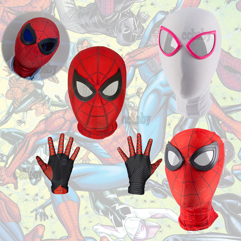 Superhero Spiderman Mask for Kids Adult Halloween Party Photo Miles ...
