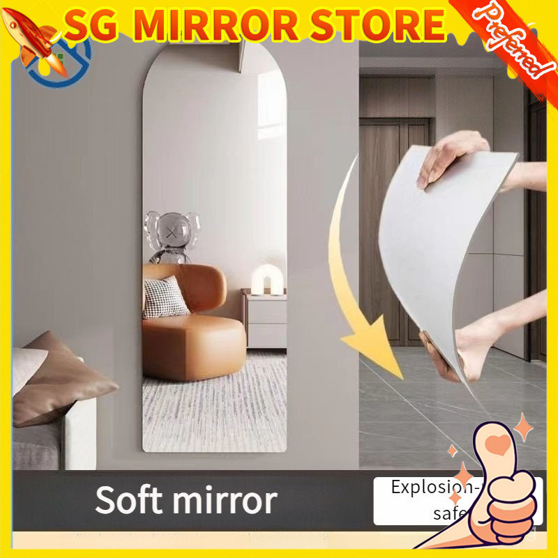 [SG MIRROR]Acrylic soft mirror arch mirror Wall self-adhesive wall ...