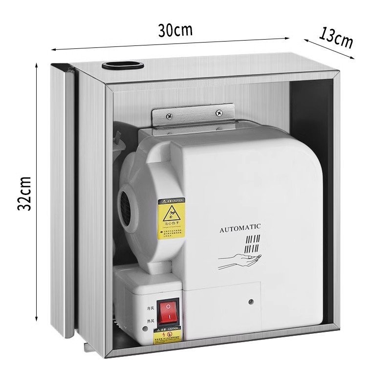 Fully Automatic Mirror Back Hand Dryer Smart Hand Dryer Mirror Back ...