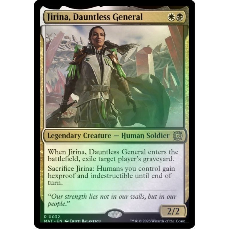 MTG March of the Machine: The Aftermath Foil: Jirina, Dauntless General ...
