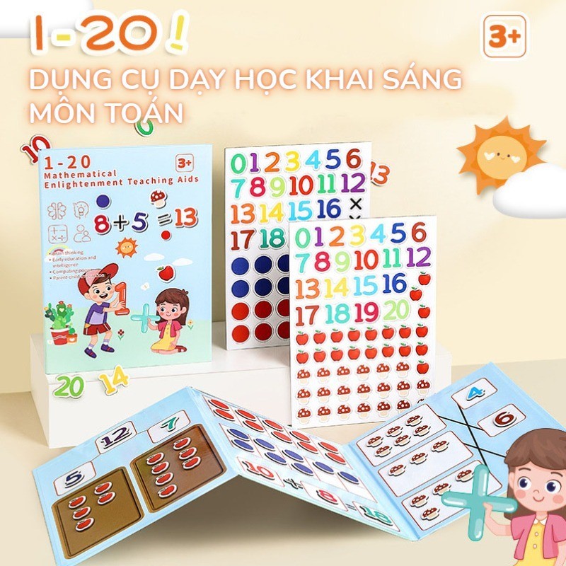 Number Matching Set Toy, Math Addition and Subtraction Toy, Helps ...