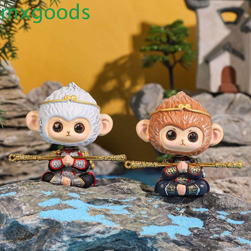 MXGOODS Black Myth Wukong Figure, Elegant Miniatures Sun Wukong Figure ...