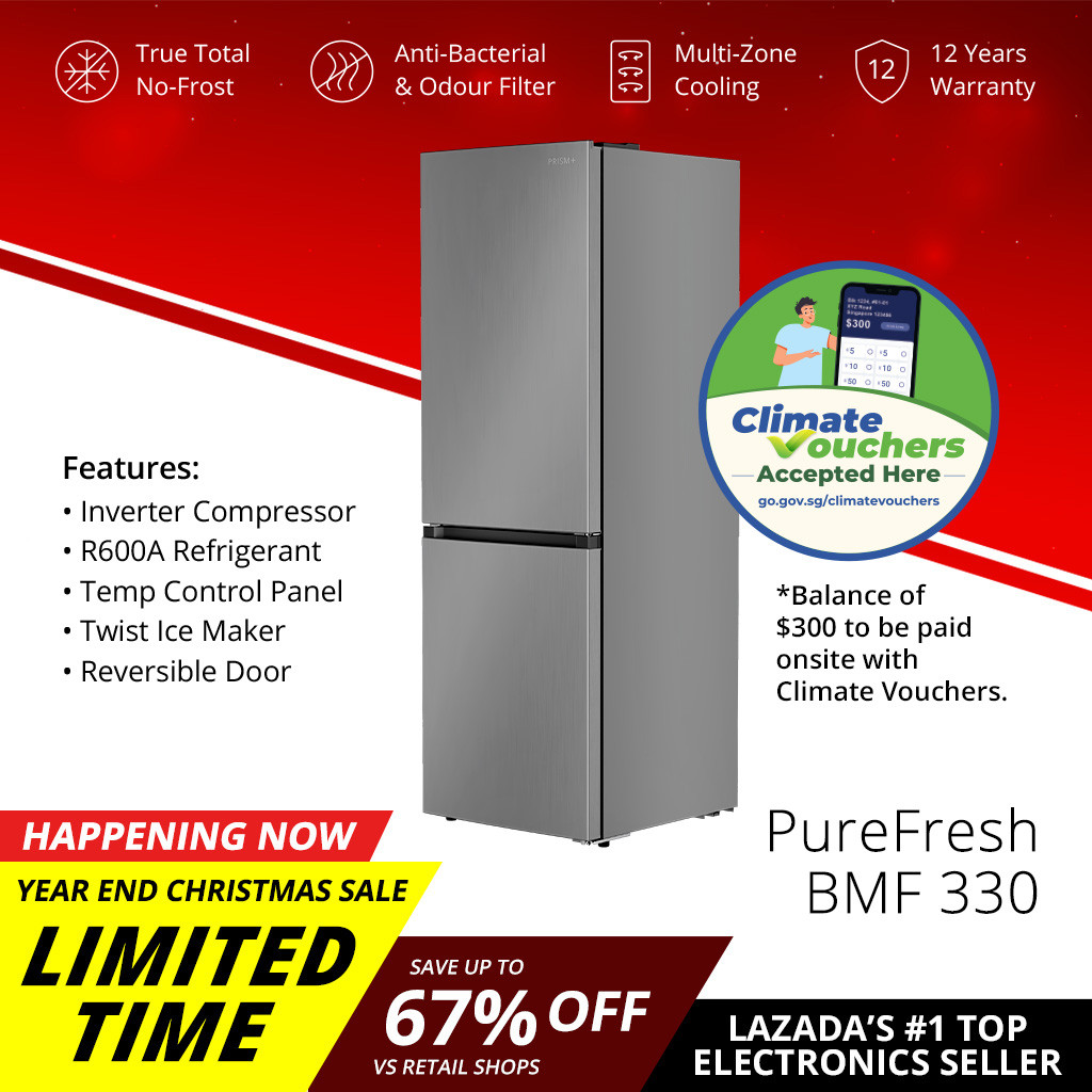 PRISM PureFresh BMF 330 | 330L Bottom Mount Freezer Refrigerator | True ...