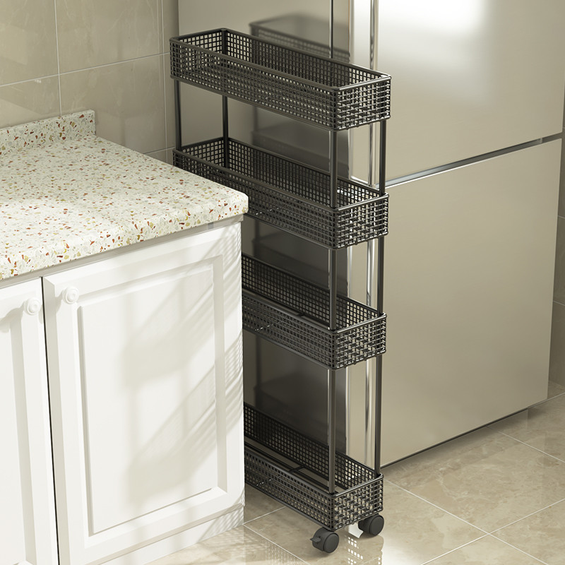 [48H Shipping] Kitchen Crack Storage Rack Refrigerator Gap Multi ...