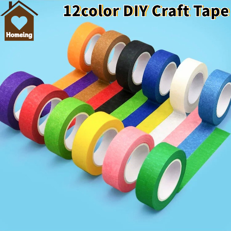 【SG Seller】12color Painters Tape / Colored Masking Tape, DIY Craft ...