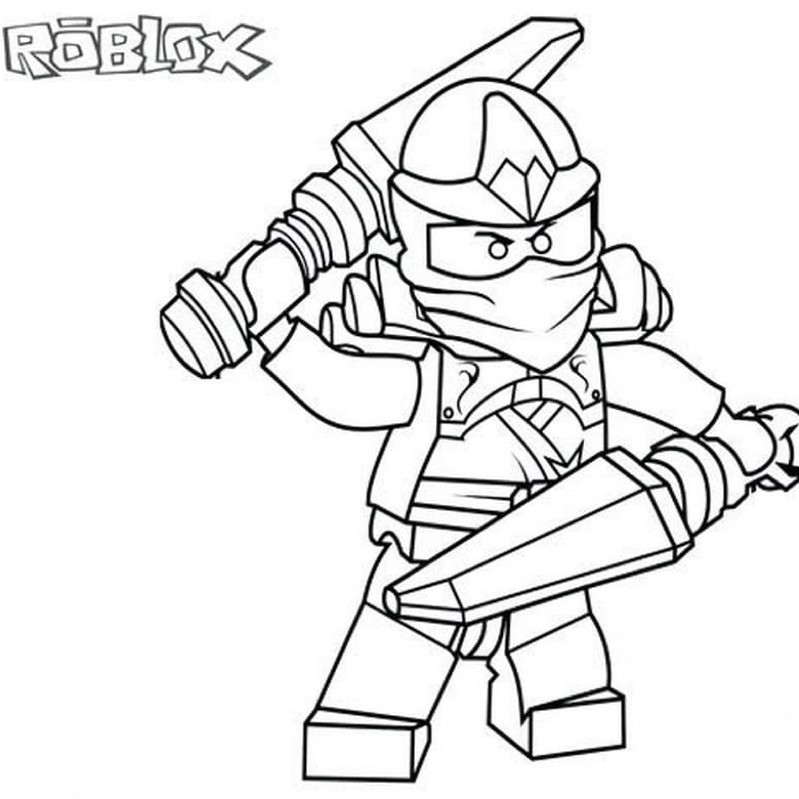 Roblox Game - Set of 30 A4 A5 Coloring Pages for Wax and Pencil ...
