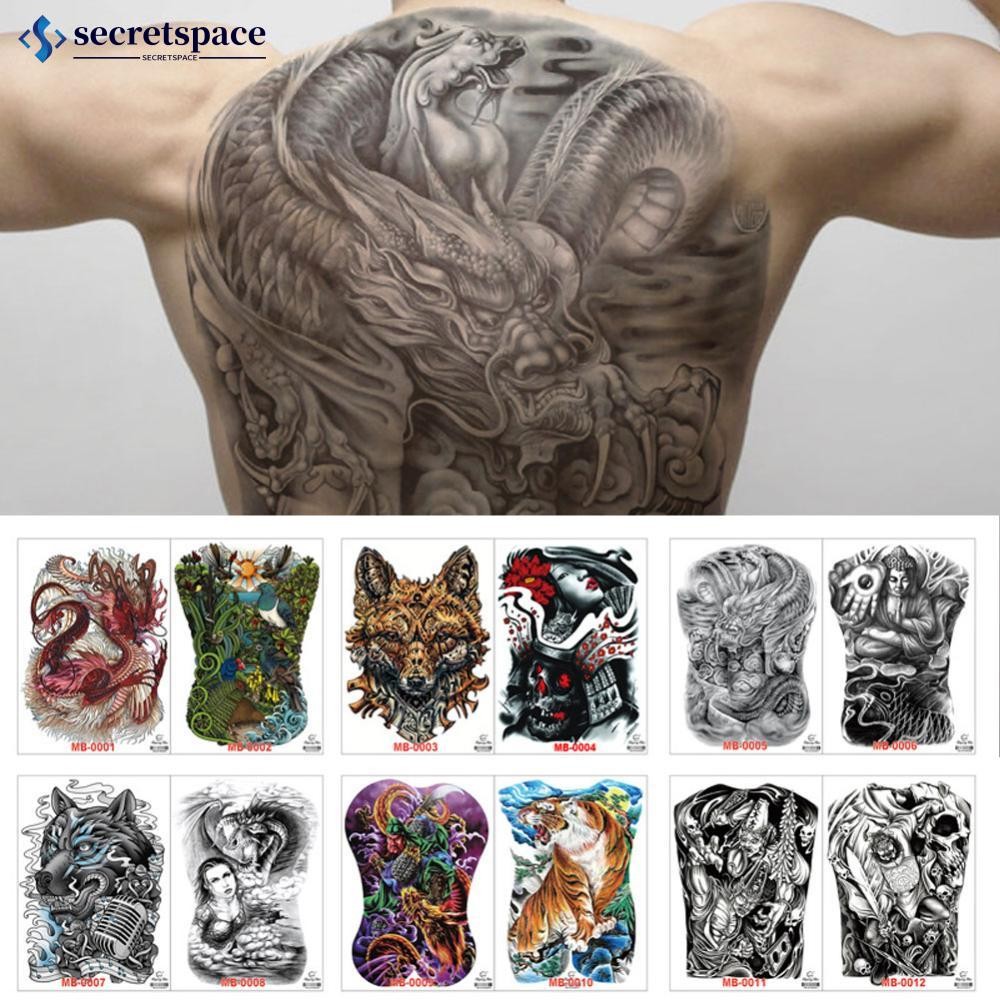 SECRETSPACE 1 Sheet Big Large Full Back Chest Tattoo Large Tattoo ...