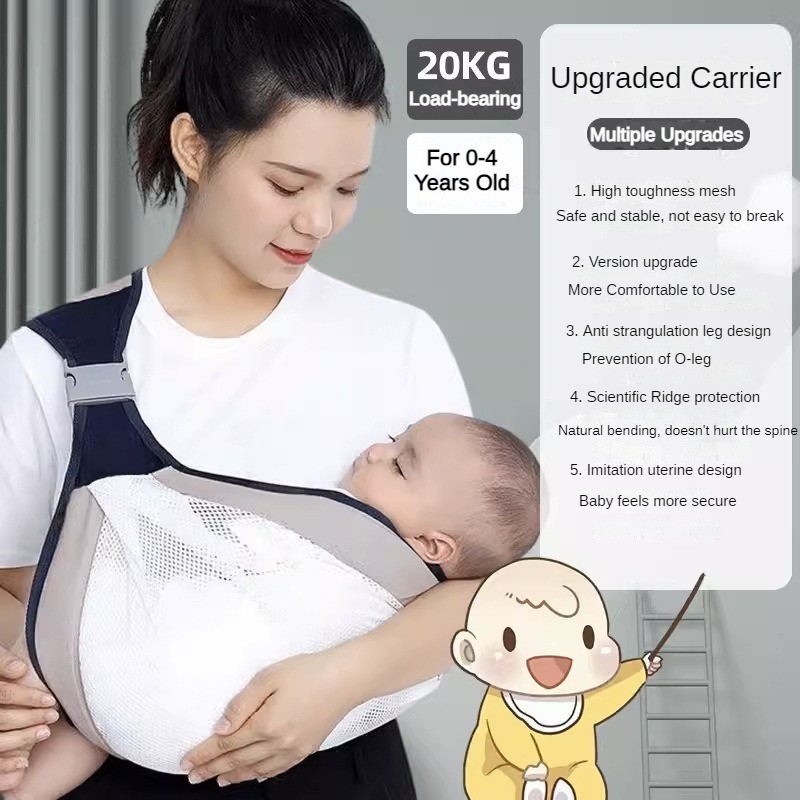 【SG Seller】Adjustable Baby Wrap Carrier Backpack for Newborn Baby Sling ...