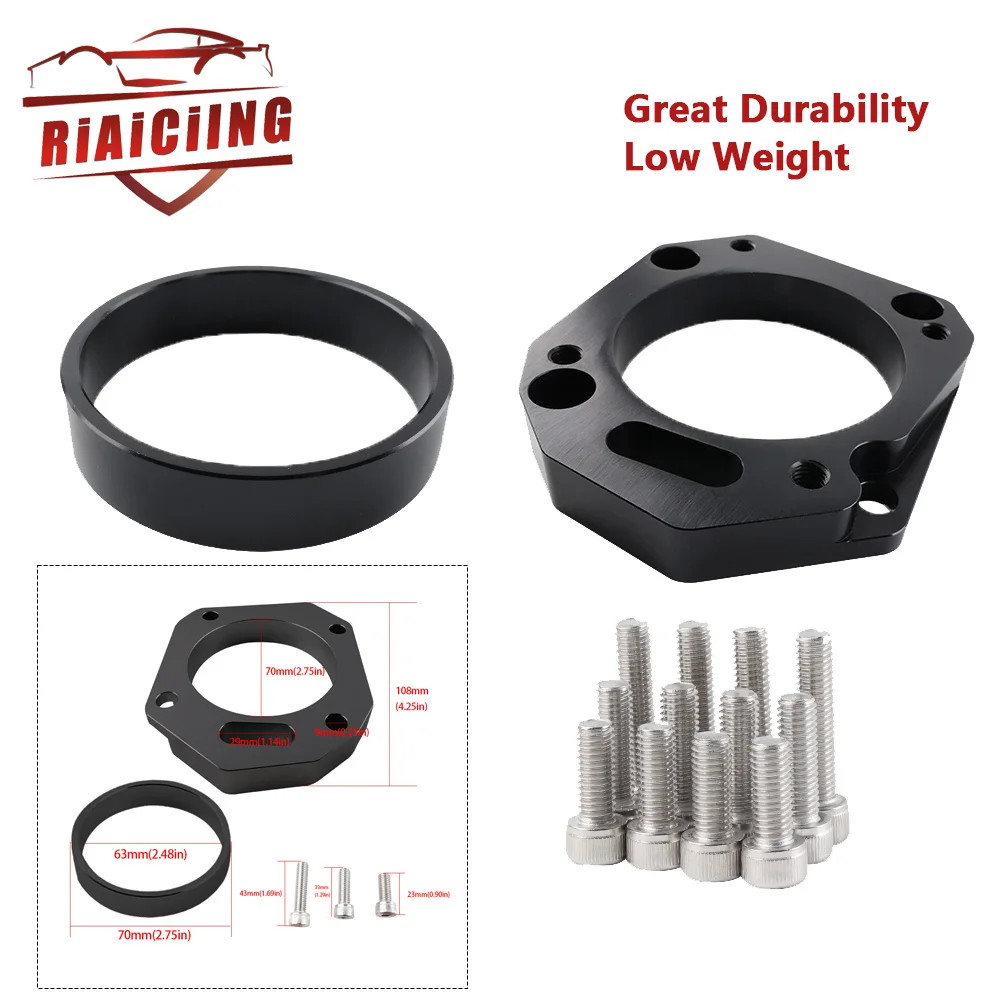 Dual Throttle Body Kit Adapter Aluminum For RBC RRC K20 K24 K20Z1 K20A1 ...