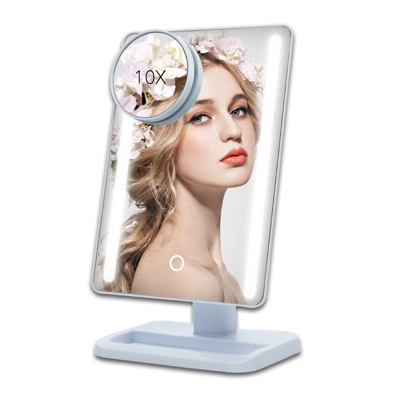 Led Light Stepless Dimming Mirror Two Power Supply Methods of Desktop ...