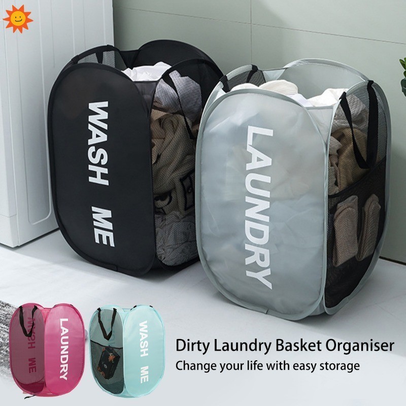 Dirty Clothes Storage Laundry Baskets Thicken Lining Foldable Home ...
