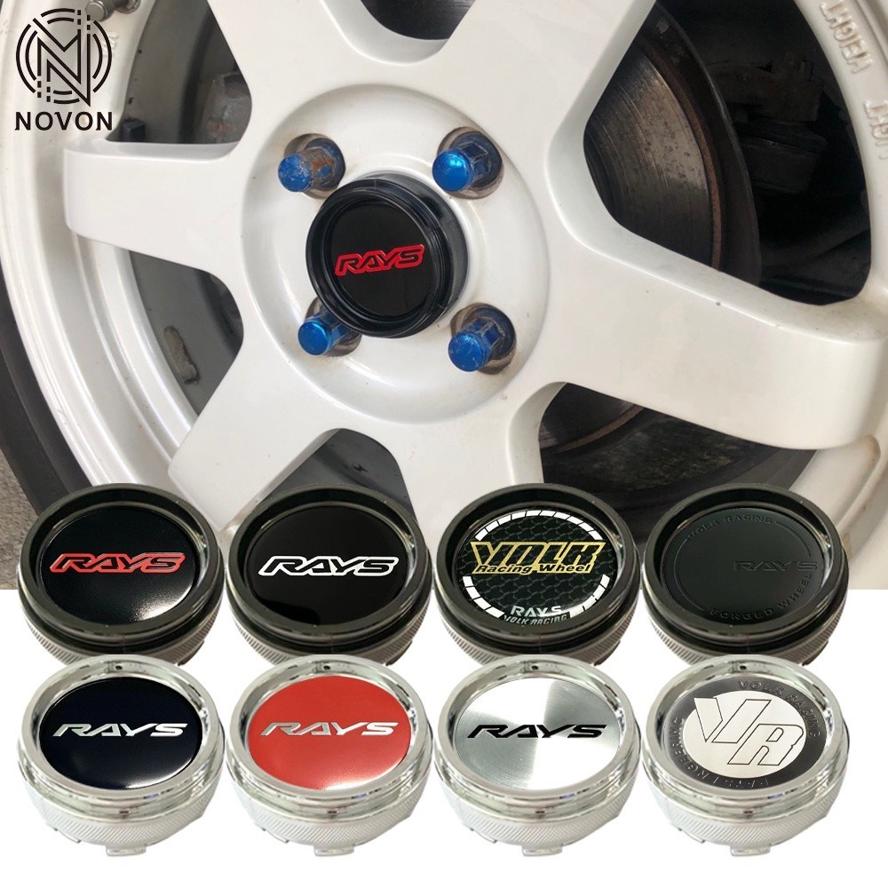 Car modification 1PC 60mm RAYS center caps Car sport rim wheel cap VOLK ...